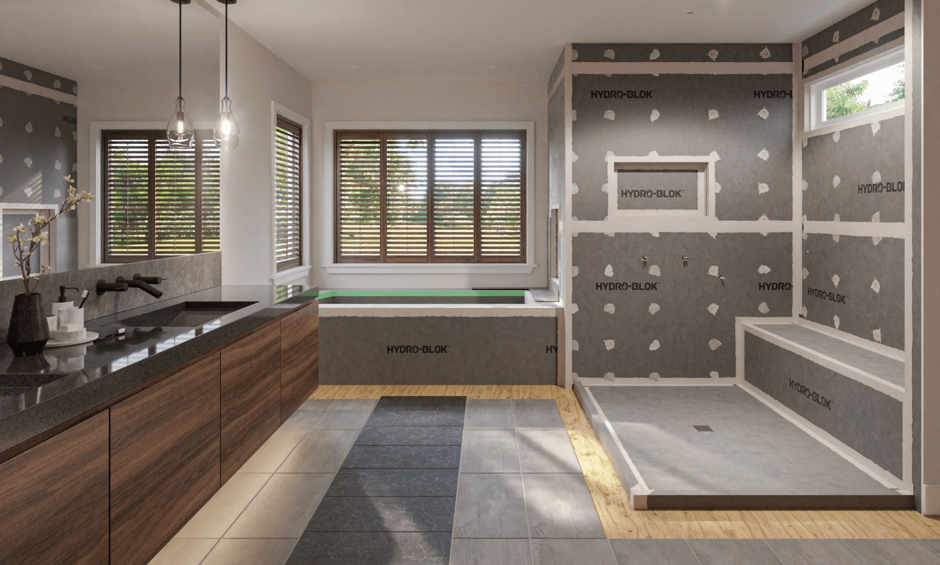 How It Works - HYDRO-BLOK - Shower Pans, Linear Drain, Build Custom Showers