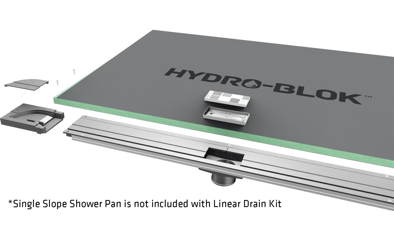 HYDRO-BLOK Linear Drain Kit - HYDRO-BLOK